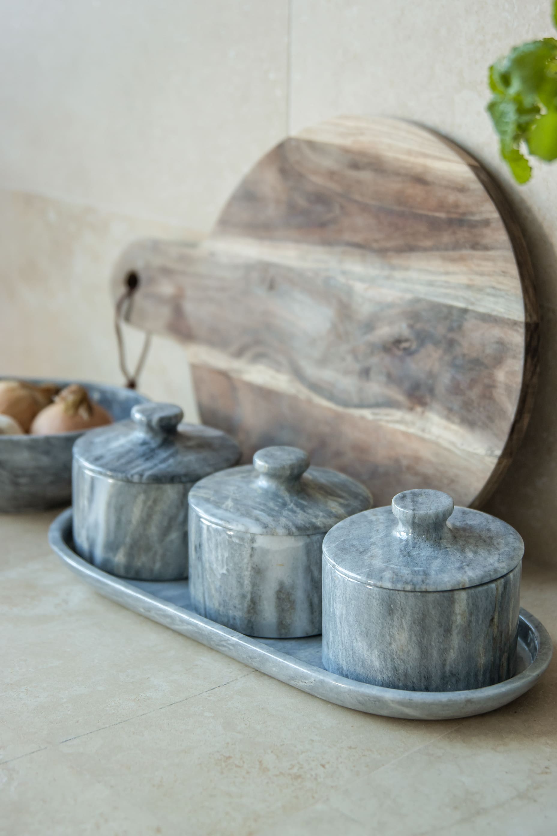 Storage jars - 3-piece set incl. tray – Marvellous Rose